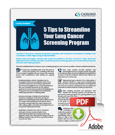 Five Tips to Streamline Your Lung Cancer Screening Program